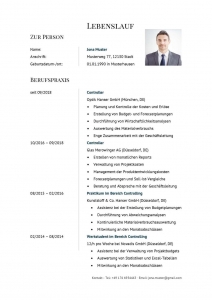 Bewerbung als Controller (Controlling) » Muster & Tipps